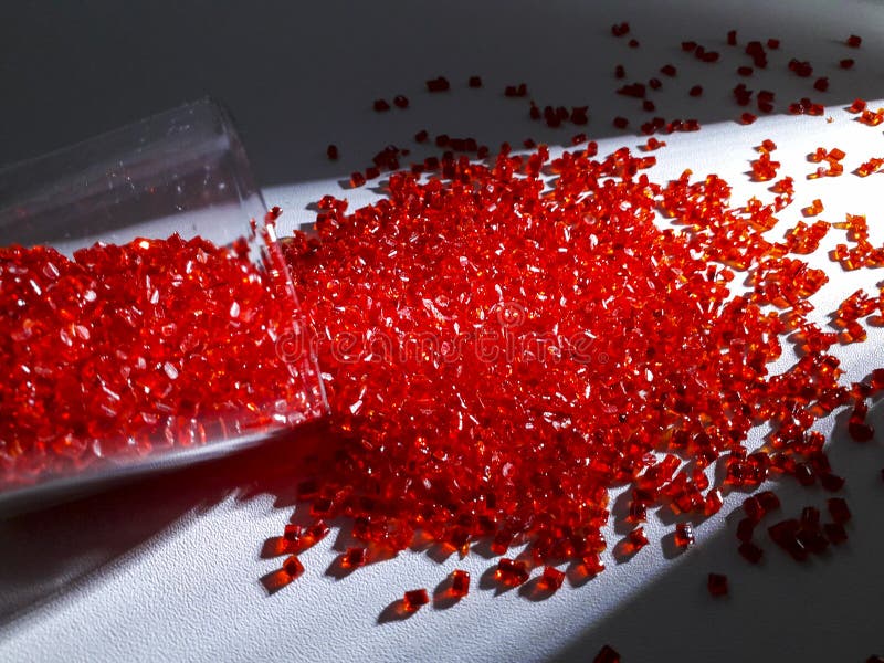 Red masterbatch granule stock photo. Image of polycarbonate - 319588592