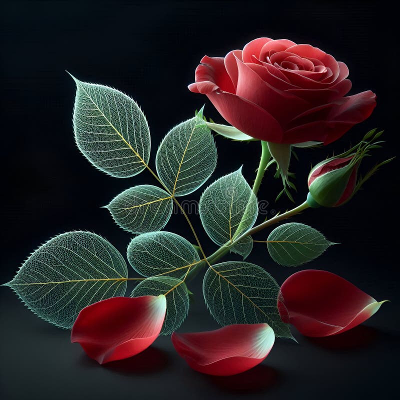 Transparent Red Rose Flower Stock Image - Image of wedding, plant ...