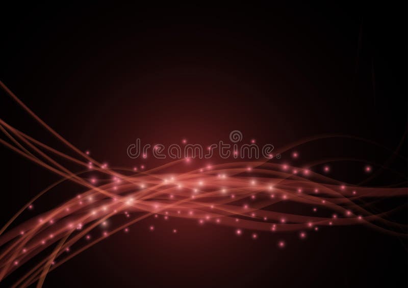 Transparent Red Wire - Energy or Data Stream Stock Vector ...