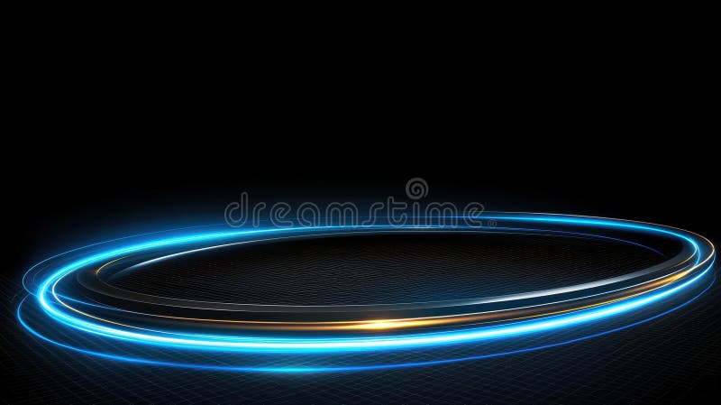 Transparent Reflective Circles Overlapping on Dark Background in ...