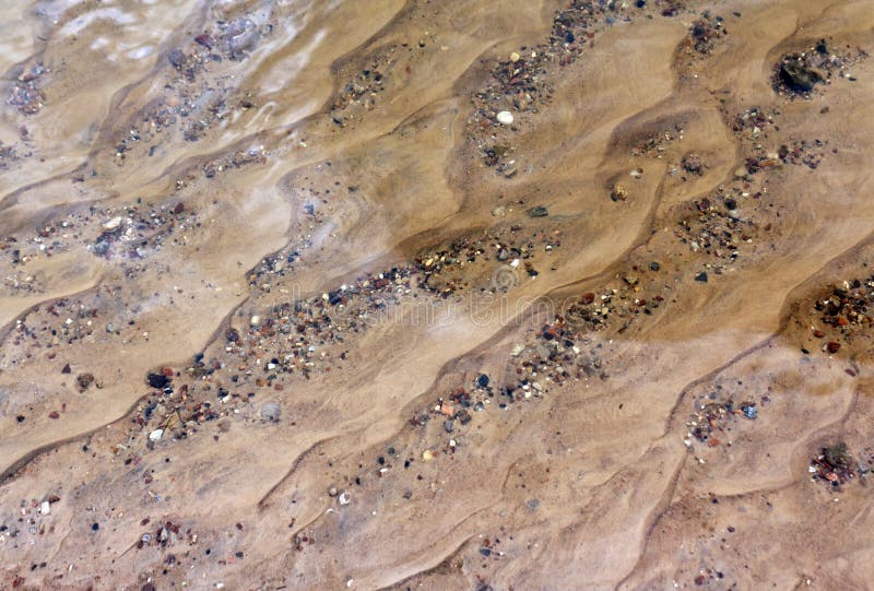 Transparent River Water and Sandy Shore. Stock Image - Image of river ...