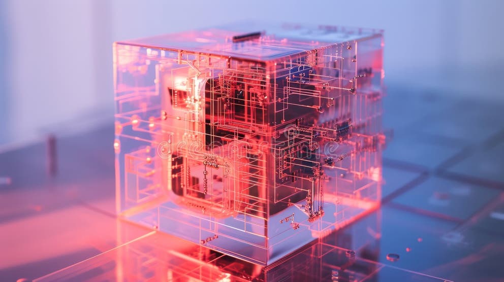 A Transparent Robot, Inside of Which Algorithms Glow, Creating a New ...