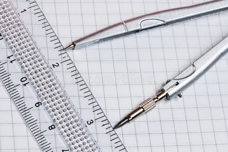 Transparent Ruler Lies Close-up Stock Image - Image of organizer ...