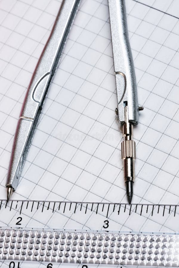 Transparent Ruler Lies Close-up Stock Photo - Image of office, object ...