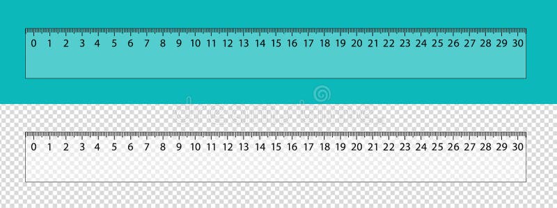 Transparent Ruler - Realistic Ruler Scale - Vector Illustration ...