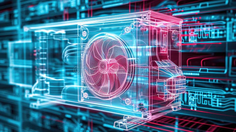 Exploded View of Air Conditioner Components Stock Photo - Image of ...