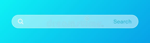 Transparent Search Bar. Internet Browser Engine with Search Box ...