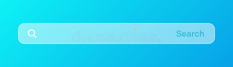 Transparent Search Bar. Internet Browser Engine with Search Box ...