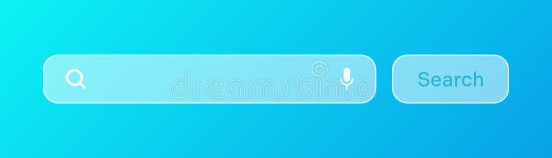 Transparent Search Bar. Internet Browser Engine with Search Box ...