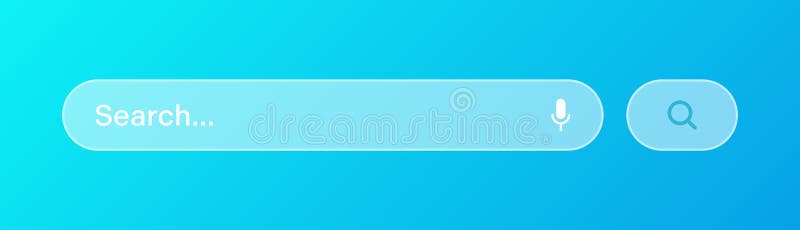 Transparent Search Bar. Internet Browser Engine with Search Box ...