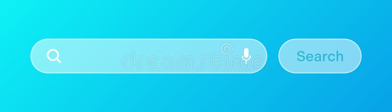 Transparent Search Bar. Internet Browser Engine with Search Box ...