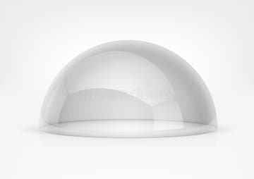 Transparent semi-sphere stock vector. Illustration of shape - 26862673