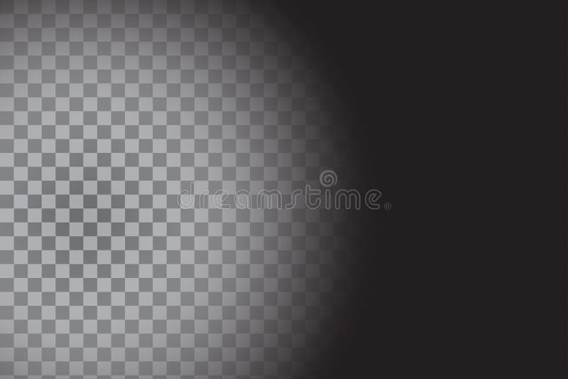 Transparent Shadow Circle. Checkered Background Effect. Dark Gradient ...
