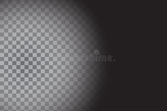Transparent Shadow Circle. Checkered Background Effect. Dark Gradient ...