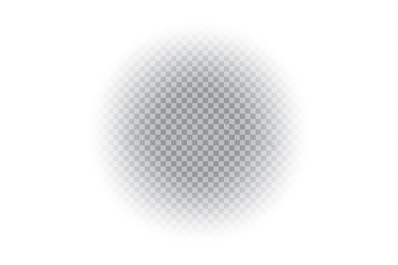 Transparent Shadow Shape. Vector Blurred Spot. Soft Oval Highlight ...