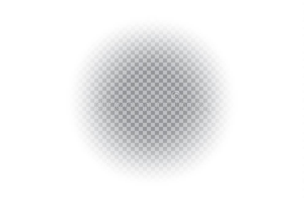 Transparent Shadow Shape. Vector Blurred Spot. Soft Oval Highlight ...