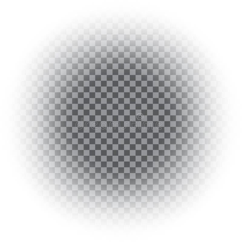 Transparent Shadow Spot. Faded Dark Center. Shadow Effect Vector ...