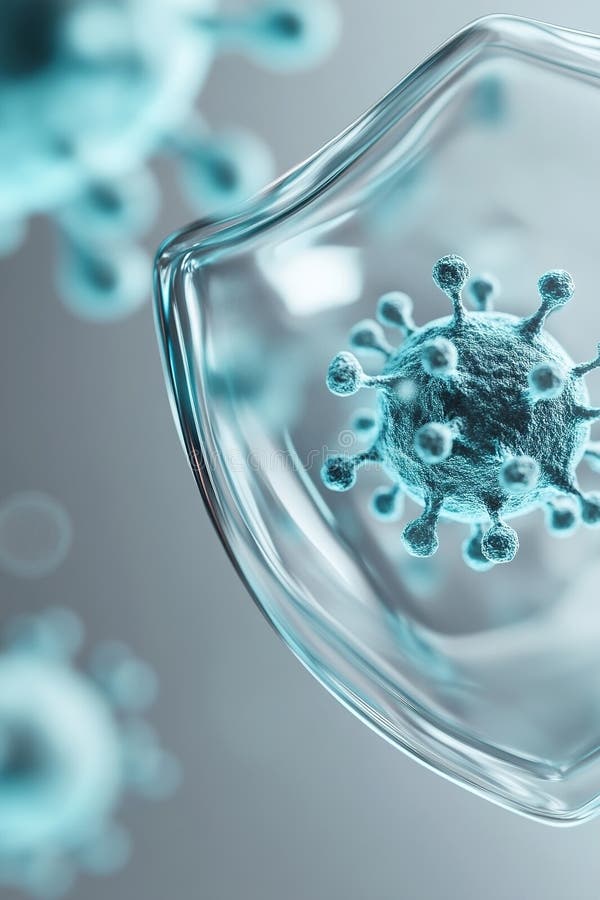 Abstract Shield Design Glowing Particles Digital Elements Stock Photos ...