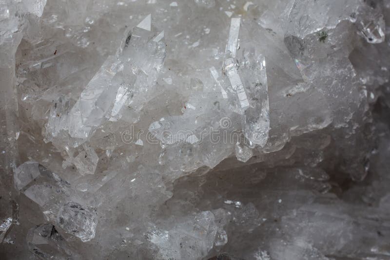 Transparent Shiny Rock Crystals Stock Image - Image of white, antiquity ...