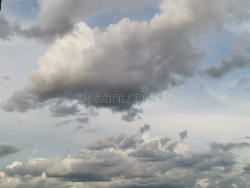Transparent Sky Dense Clouds Time before Sunset Stock Photo - Image of ...