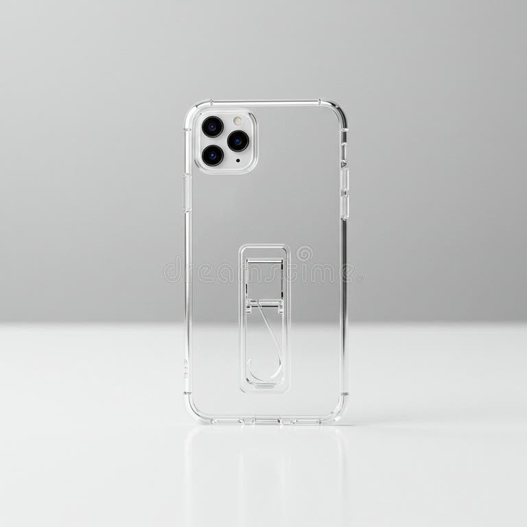 Transparent Smartphone Case Designed for a Model with Three Rear ...