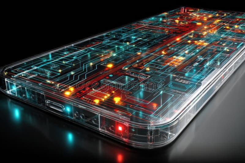 Transparent Smartphone Concept Features Glowing Circuitry for ...