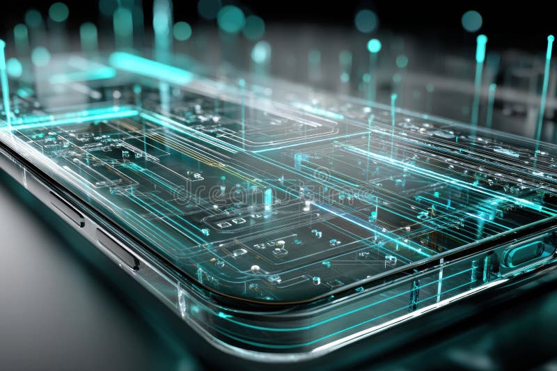 Transparent Smartphone Concept Showcases Glowing Circuitry in an ...