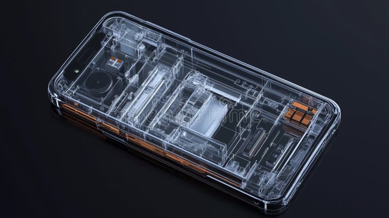 Transparent Smartphone Internal Circuitry Display Stock Photos - Free ...