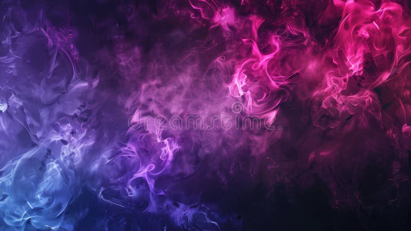 Transparent Smoke with Abstract Color Template Flyer. Stock Image ...