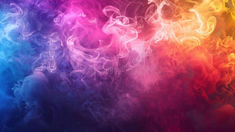 Transparent Smoke in an Abstract Template Color Flyer. Stock Image ...
