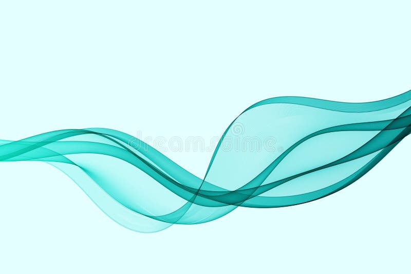 Transparent Smoky Wave Flow, Abstract Wave Background, Design Element ...