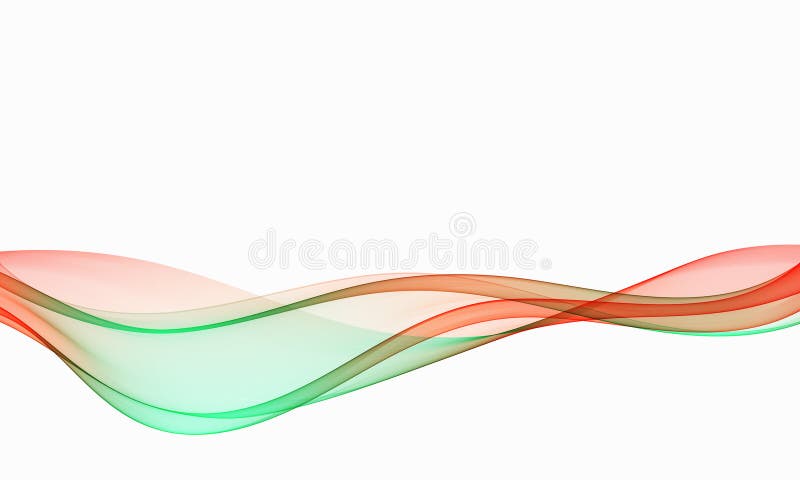 Transparent Smoky Wave Flow, Abstract Wave Background, Design Element ...