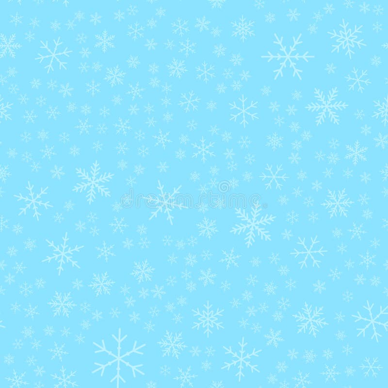 Transparent Snowflakes Seamless Pattern on. Stock Vector - Illustration ...