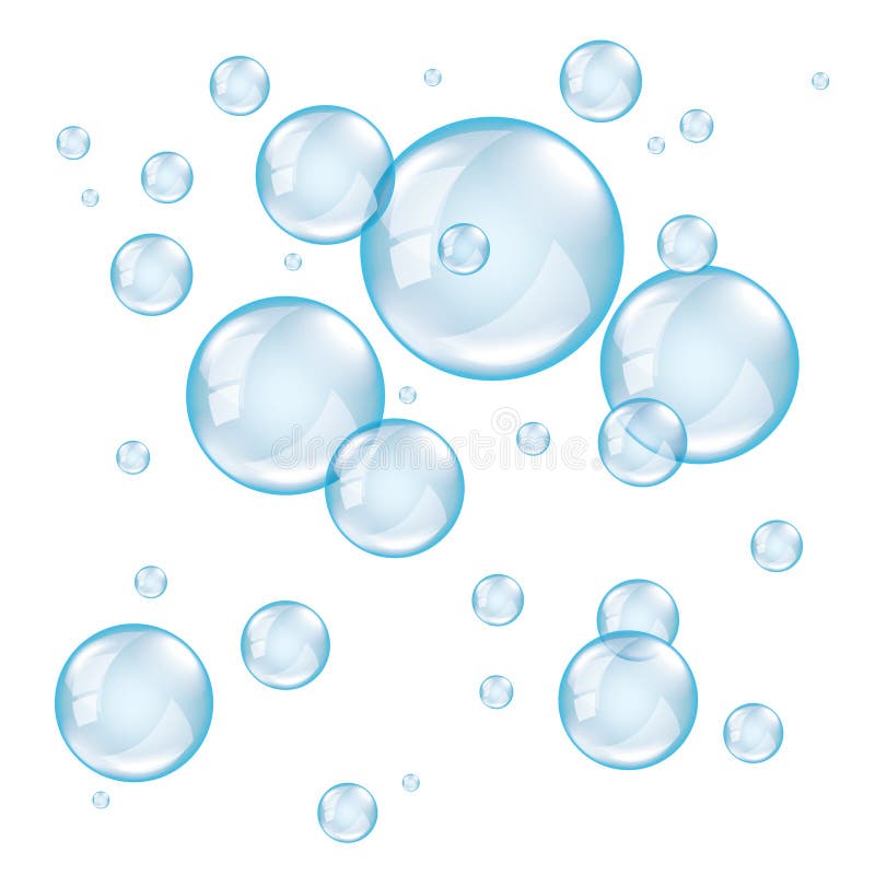 Transparent Soap Bubbles Photo Realistic Vector Stock Vector ...