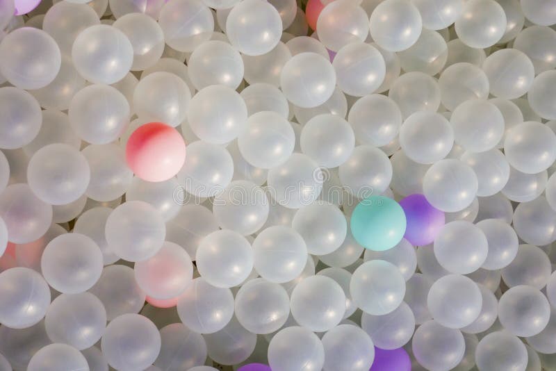 Transparent and Soft Color Balls in Ball Pit Stock Photo - Image of ...