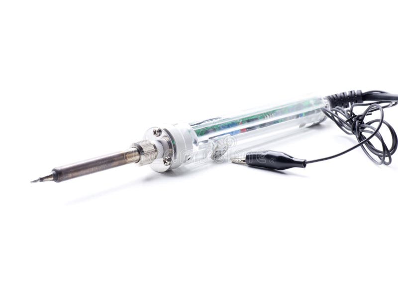 Transparent soldering iron stock photo. Image of piece - 164576976
