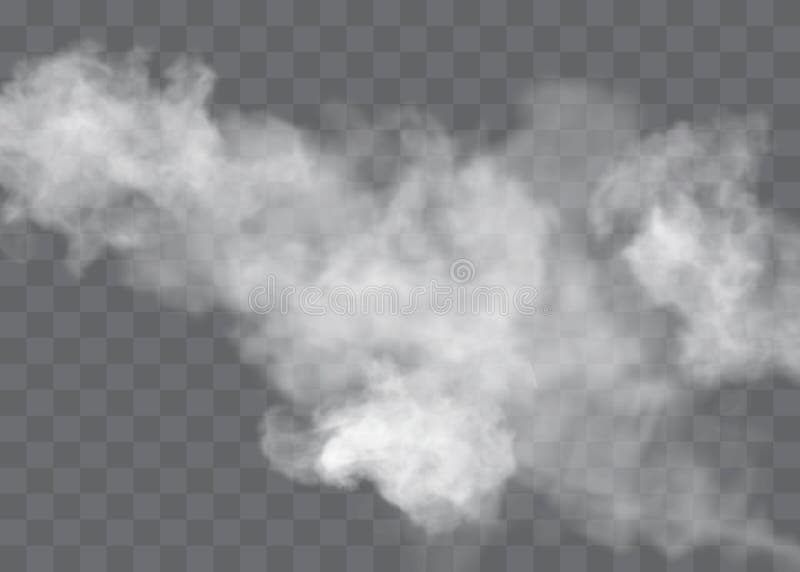 Transparent Special Effect Stands Out with Fog or Smoke. White Cloud ...