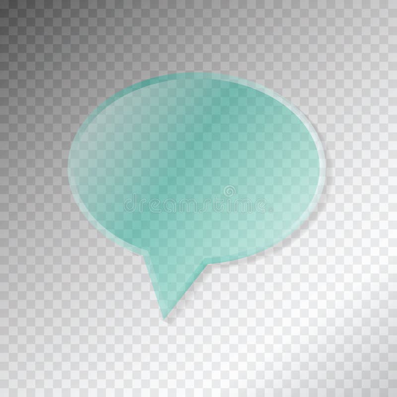 Transparent Speech Bubbles Over Blue Stock Vector - Illustration of ...
