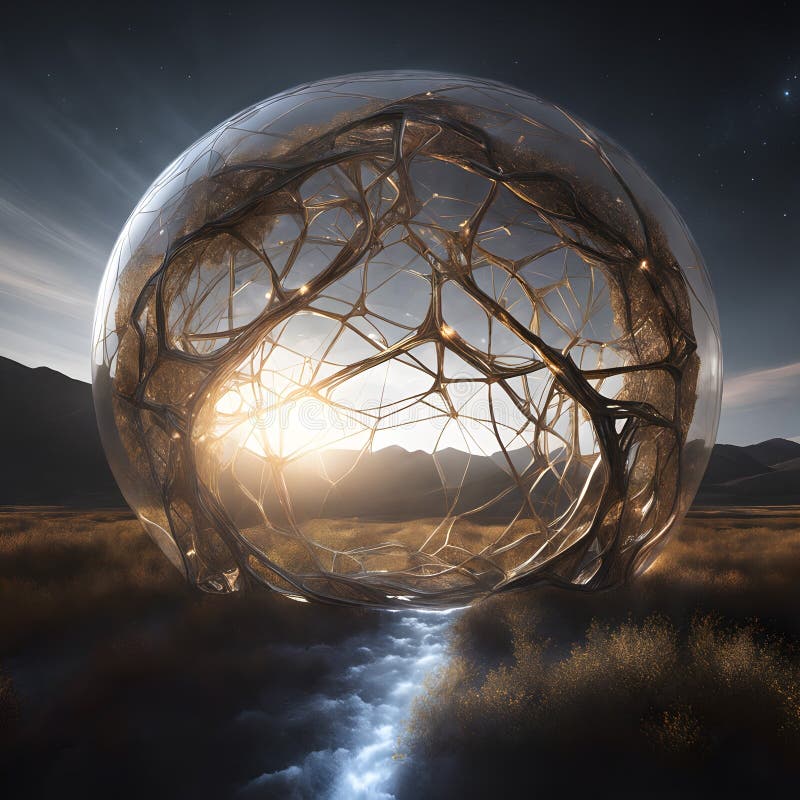 Sunset Stream in Forest. a Peaceful Stream Flows through a Dense Forest ...