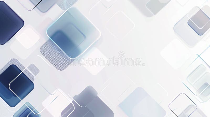 Transparent Squares. Modern Luxury Rounded Squares Graphic Pattern ...