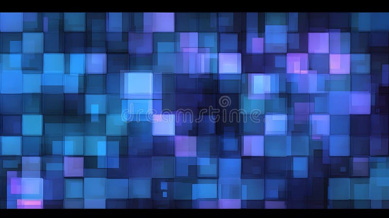 Evenly Distributed Transparent Squares for a Modern Depth Effect Stock ...