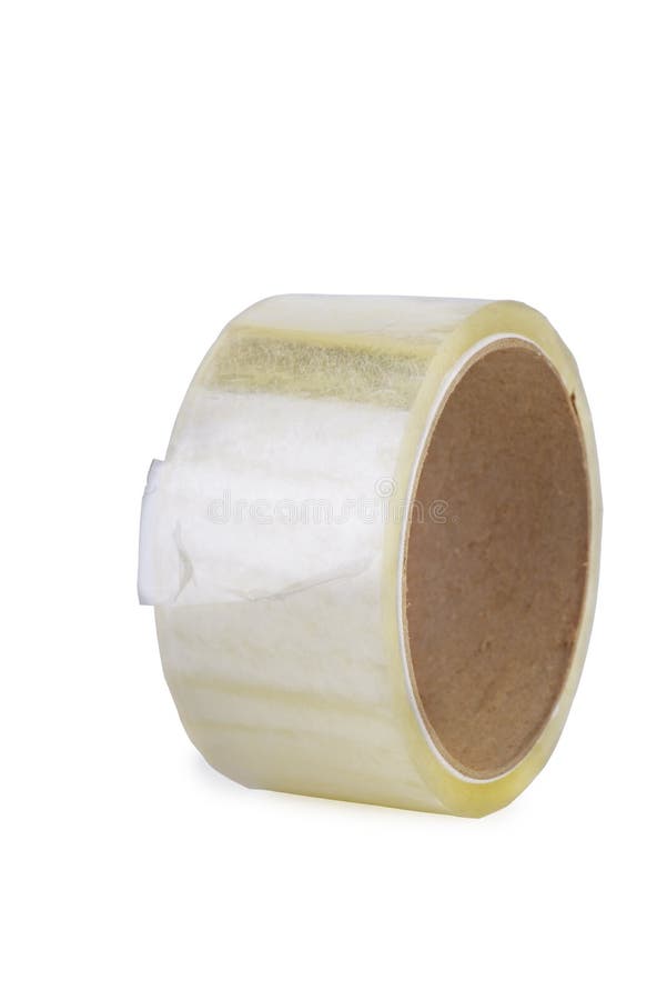 Transparent Sticky Adhesive Tape Stock Photo - Image of sticker, roll ...