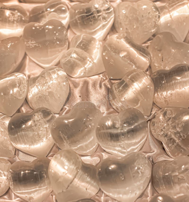 Transparent stones hearts stock image. Image of february - 52120339