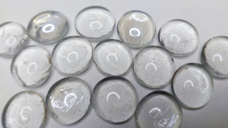 Transparent Stones on a White Background Stock Image - Image of close ...
