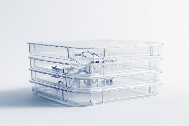 Transparent Storage Boxes Stacked Neatly Convey Organization and ...
