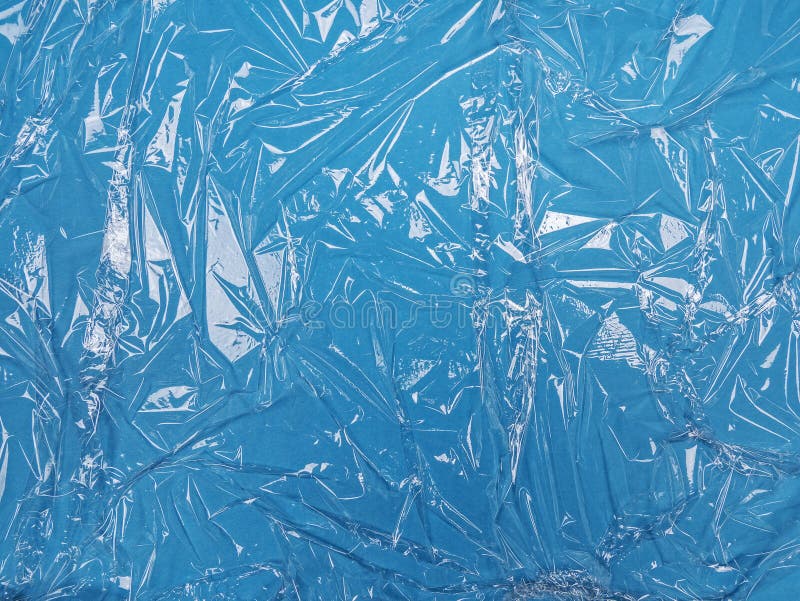 Blue plastic foil stock photo. Image of grow, down, hold - 122987438