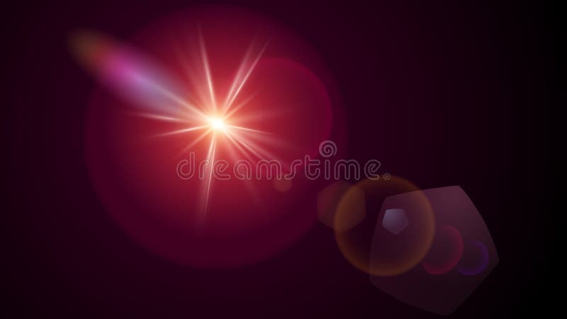 Transparent Sunlight Special Lens Flare Light Effect. Sun Flash Camera ...