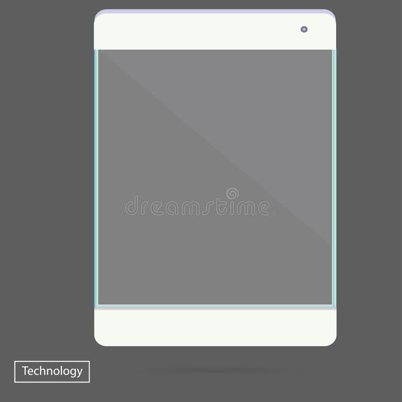 Transparent Tablet PC New Digital Computer Technol Stock Vector ...