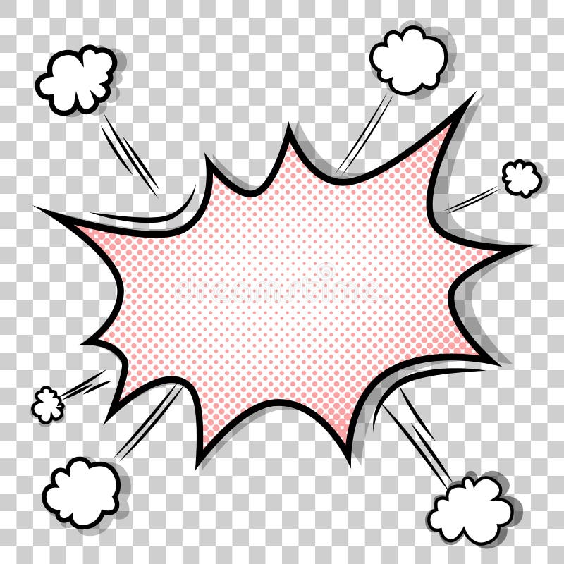 Transparent Template. Boom Comic Book Explosion Stock Vector ...