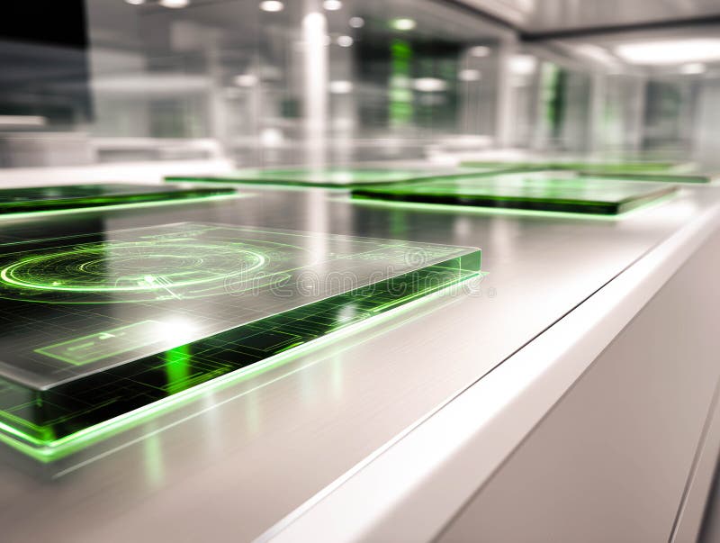 Transparent Touchscreen Interface Displays AI Forecasts Above a Minimal ...